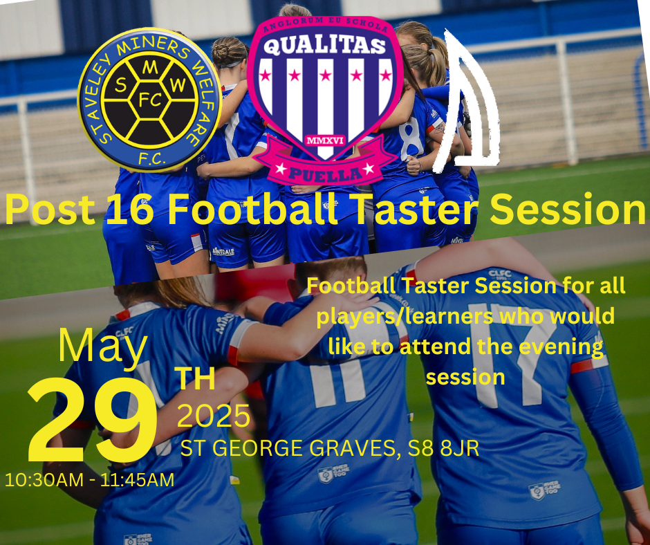 Event Details - Qualitas Post 16 Female Football Taster Session